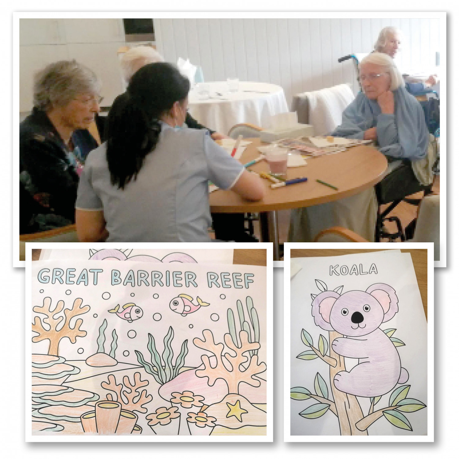 Australia day colouring in morning - Carlton Hall